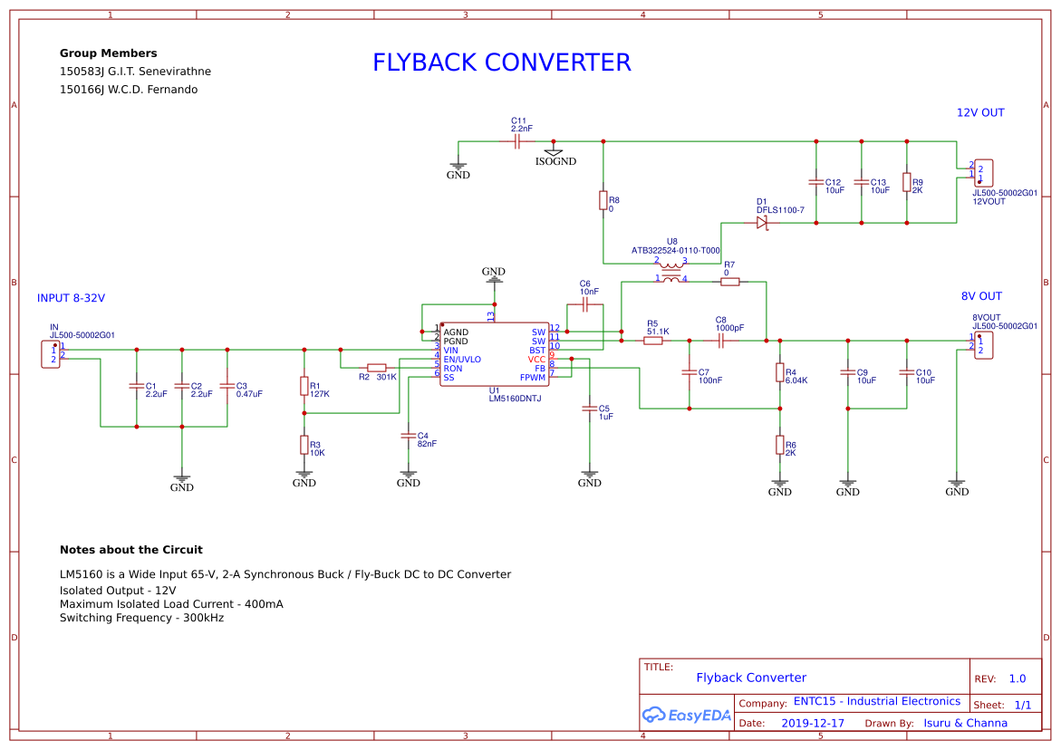 FlybackConverter_150583J_150166J - OSHWLab