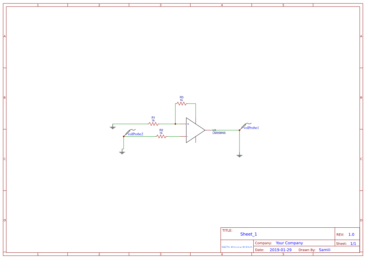 non-inverting amp - Platform for creating and sharing projects - OSHWLab