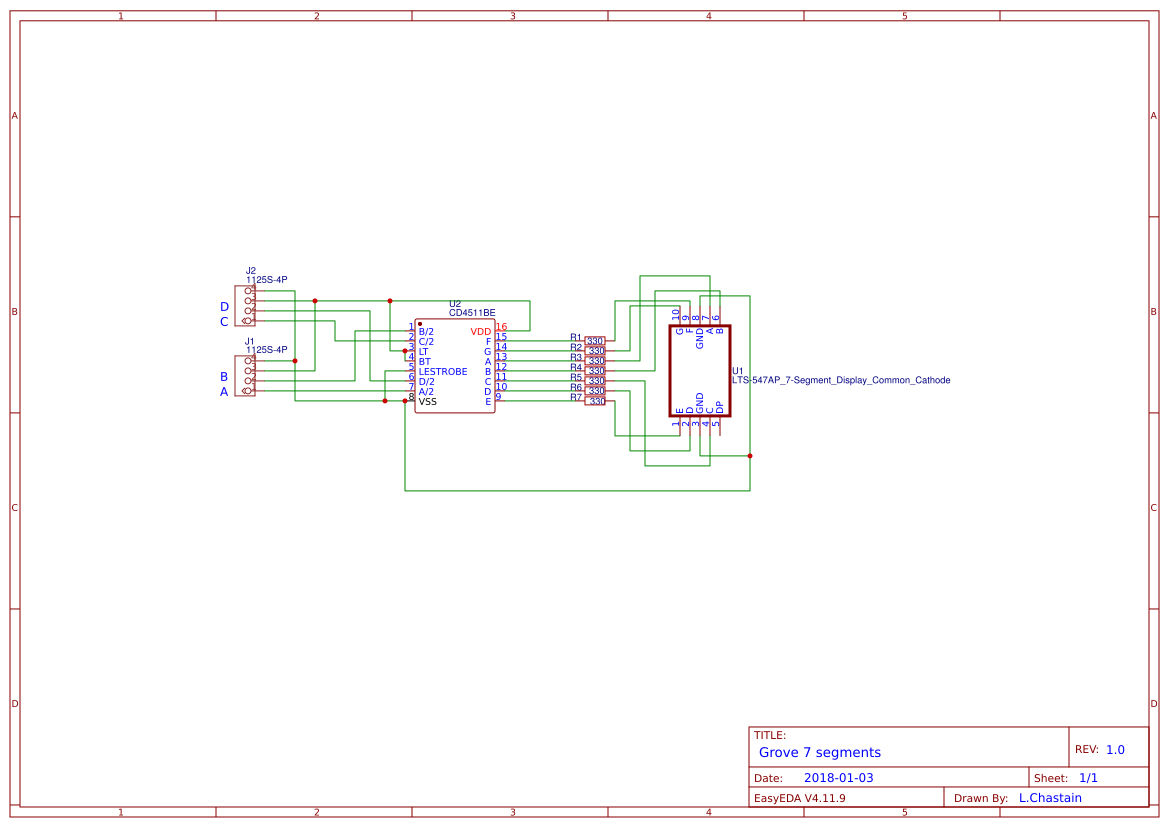 Grove_7segments - EasyEDA open source hardware lab