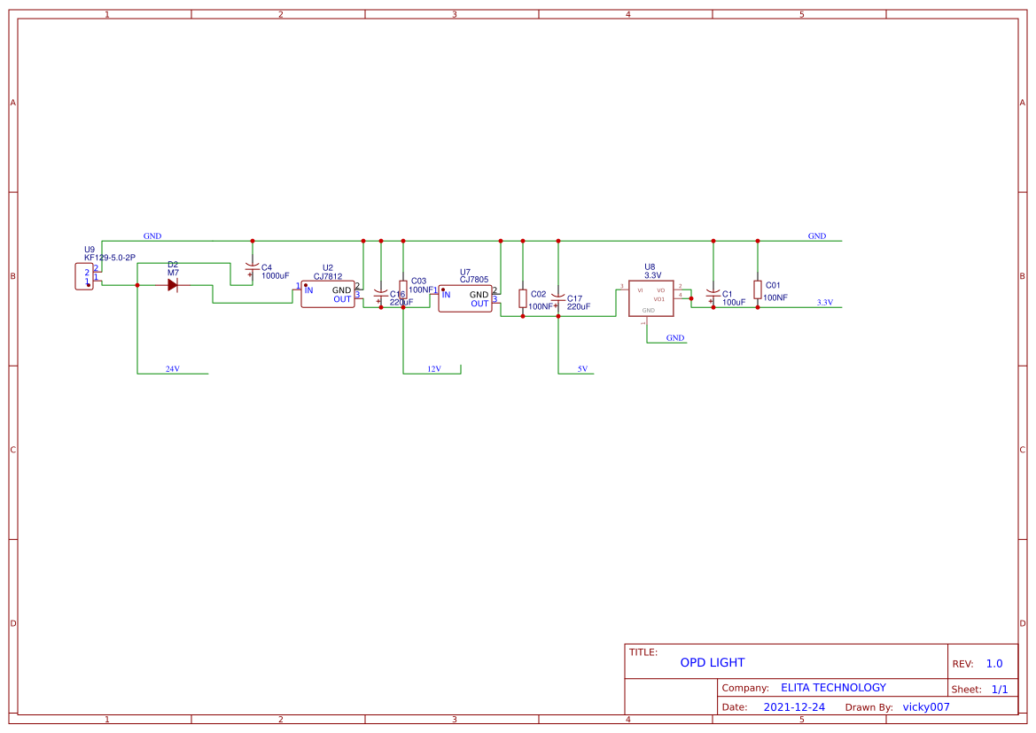 OPD LIGHT - EasyEDA open source hardware lab