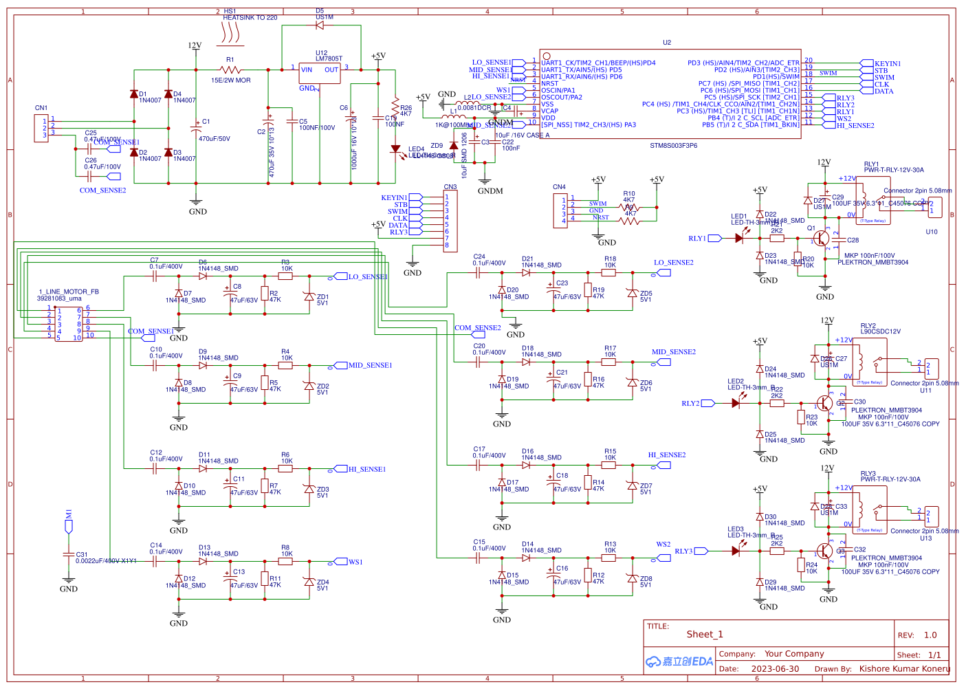 WATER_LEVEL_CONTROLLER_HOME_V1 - EasyEDA open source hardware lab