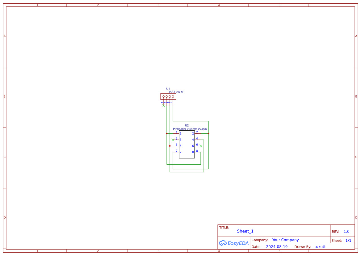 AquaMQTT Original PCB to RAST Connector - OSHWLab