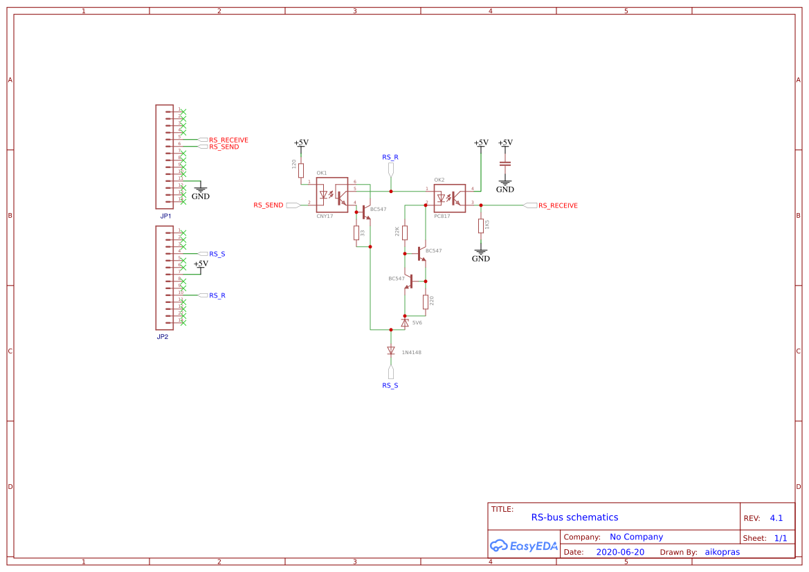RS-BUS-THT - EasyEDA open source hardware lab