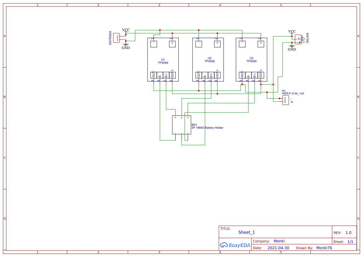 3P 18650 PW Bank - EasyEDA open source hardware lab