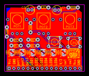 breadboard-helper Pots and LEDS - OSHWLab