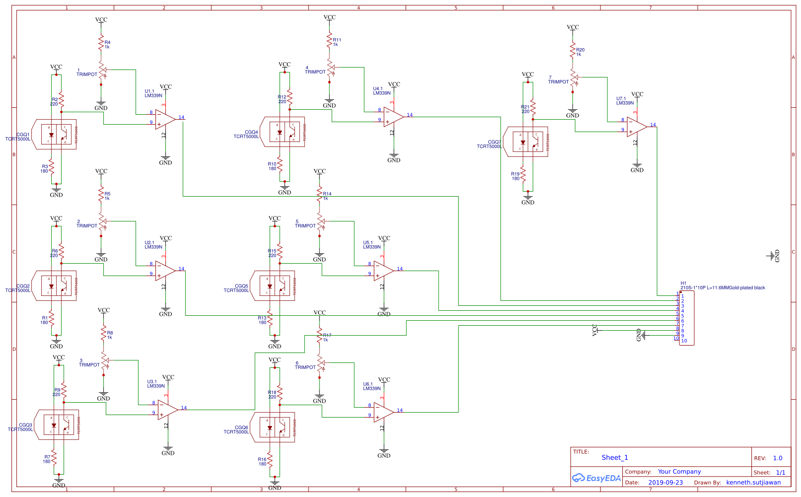 Line Follower - EasyEDA open source hardware lab