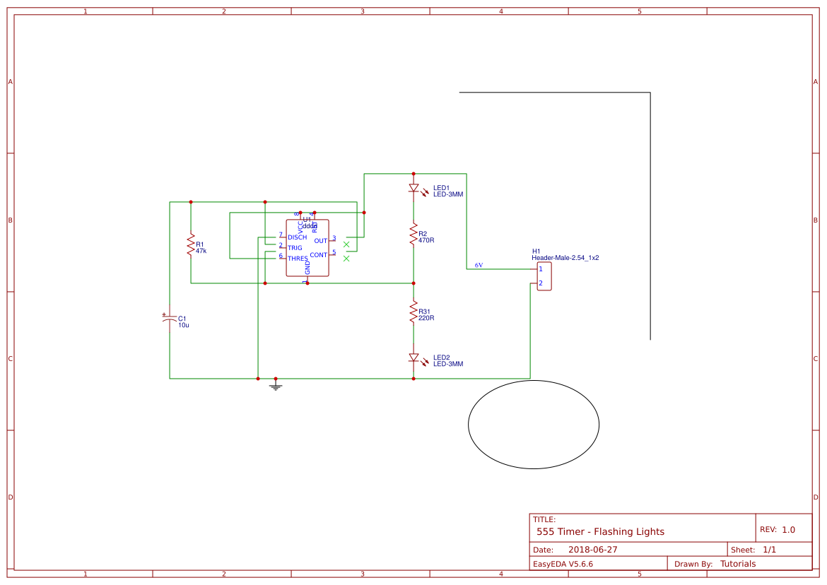 555 Timer - Flashing Lights copy - EasyEDA open source hardware lab