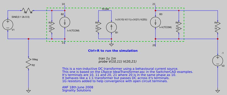 Ideal DC transformers (imported from LTspice) copy - EasyEDA open ...
