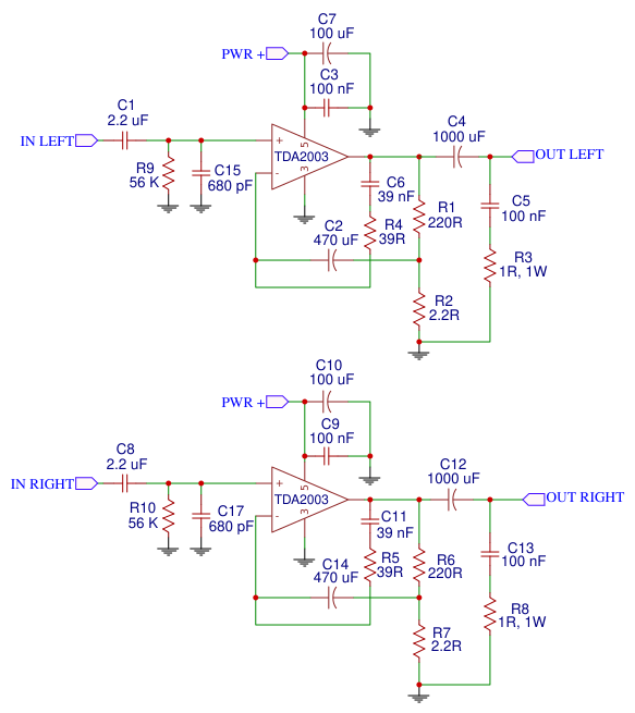 TDA2003 amp - EasyEDA open source hardware lab