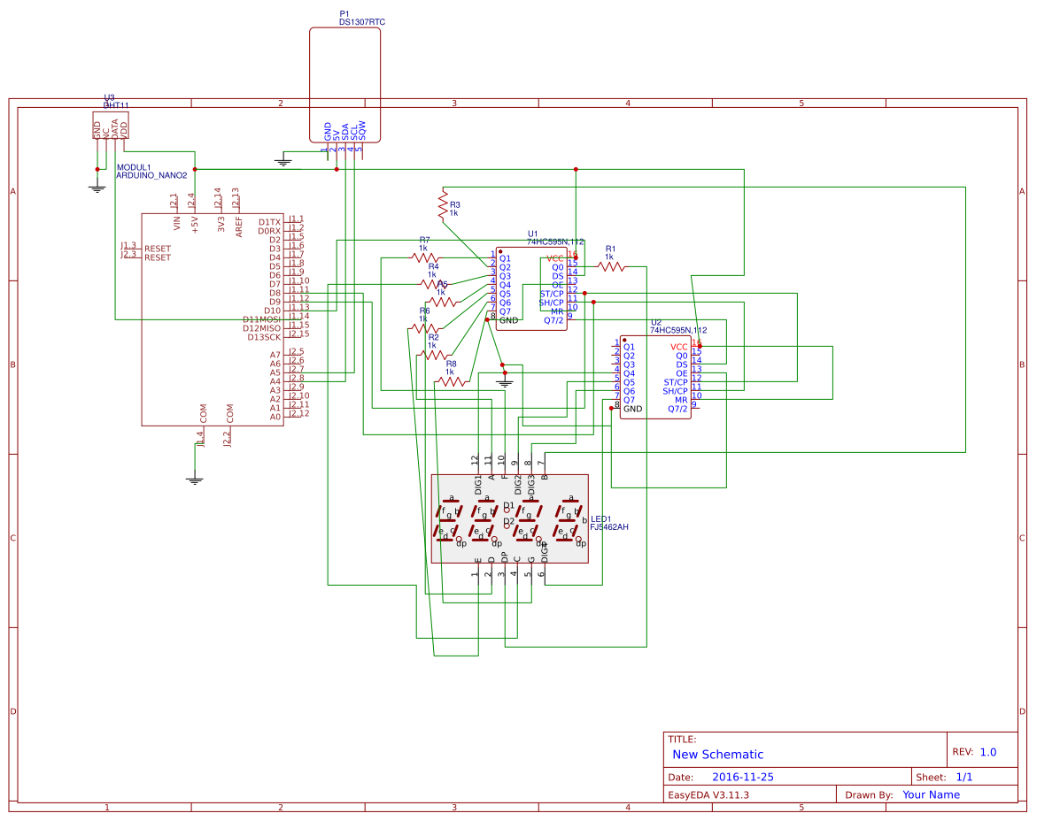 arduino clock - OSHWLab