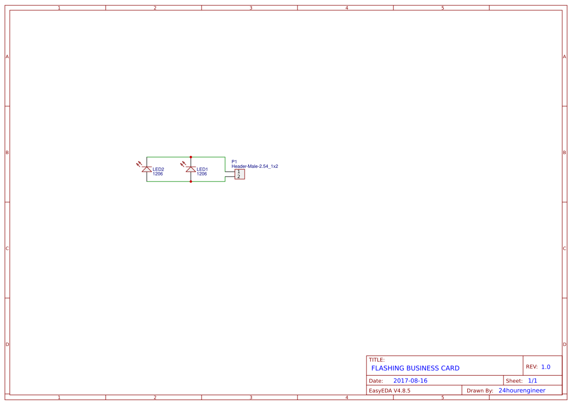 Business Card, Simple Color Changing - OSHWLab