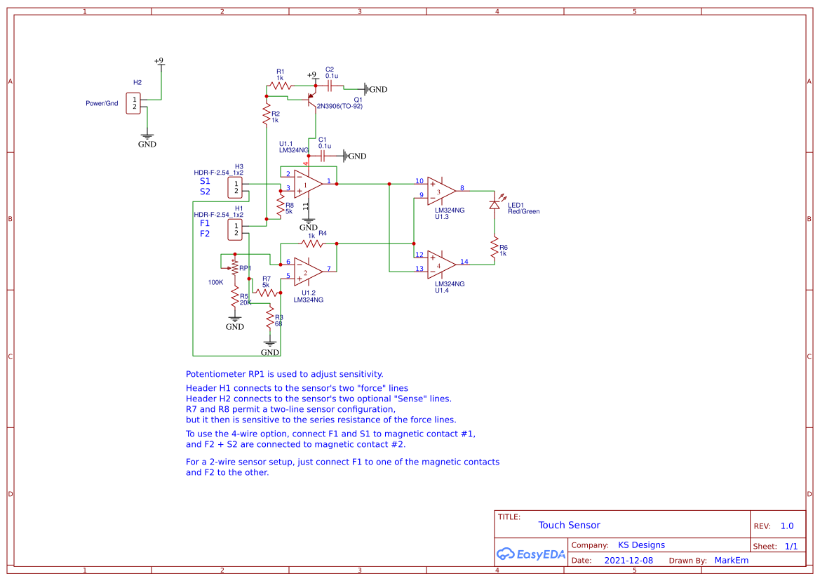 Touch sensor - OSHWLab