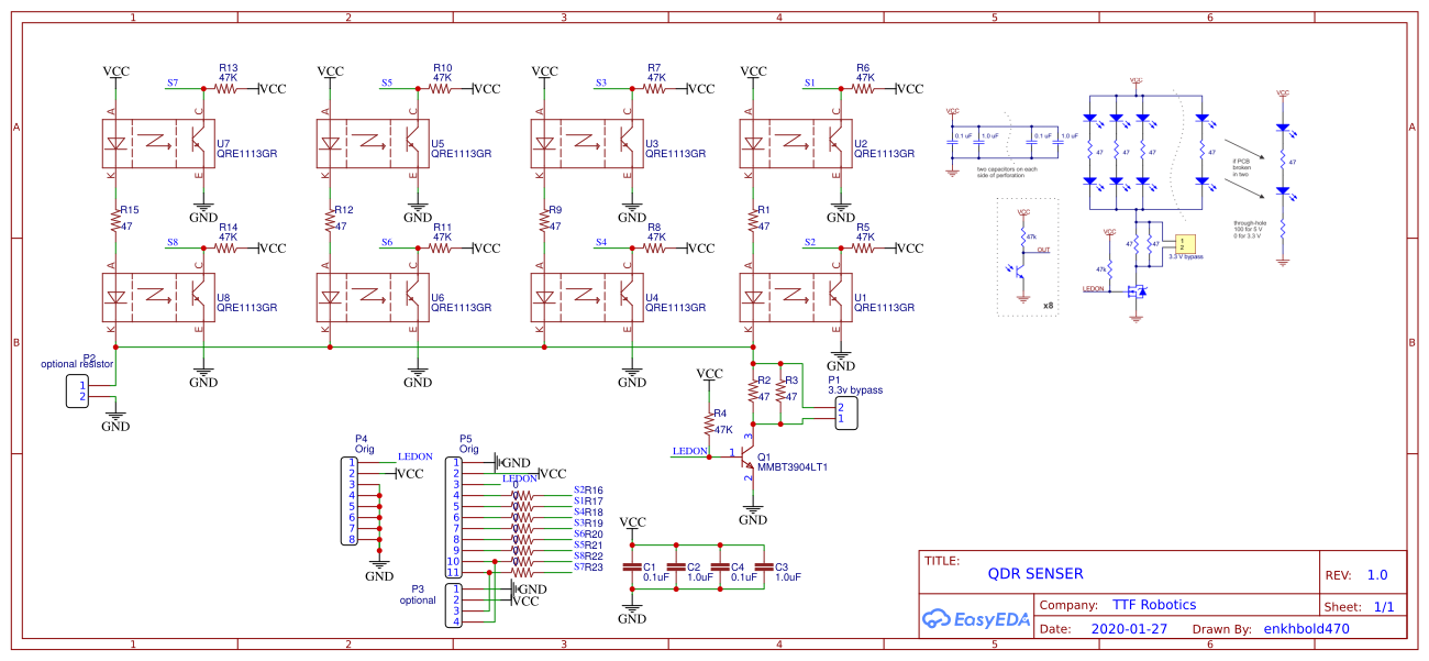 Pololu sensor - EasyEDA open source hardware lab