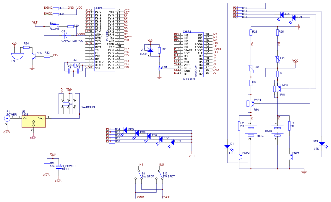 microprocessor-controlled charger schematic - OSHWLab