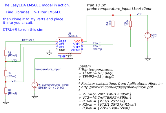 The EasyEDA LM56 model - OSHWLab