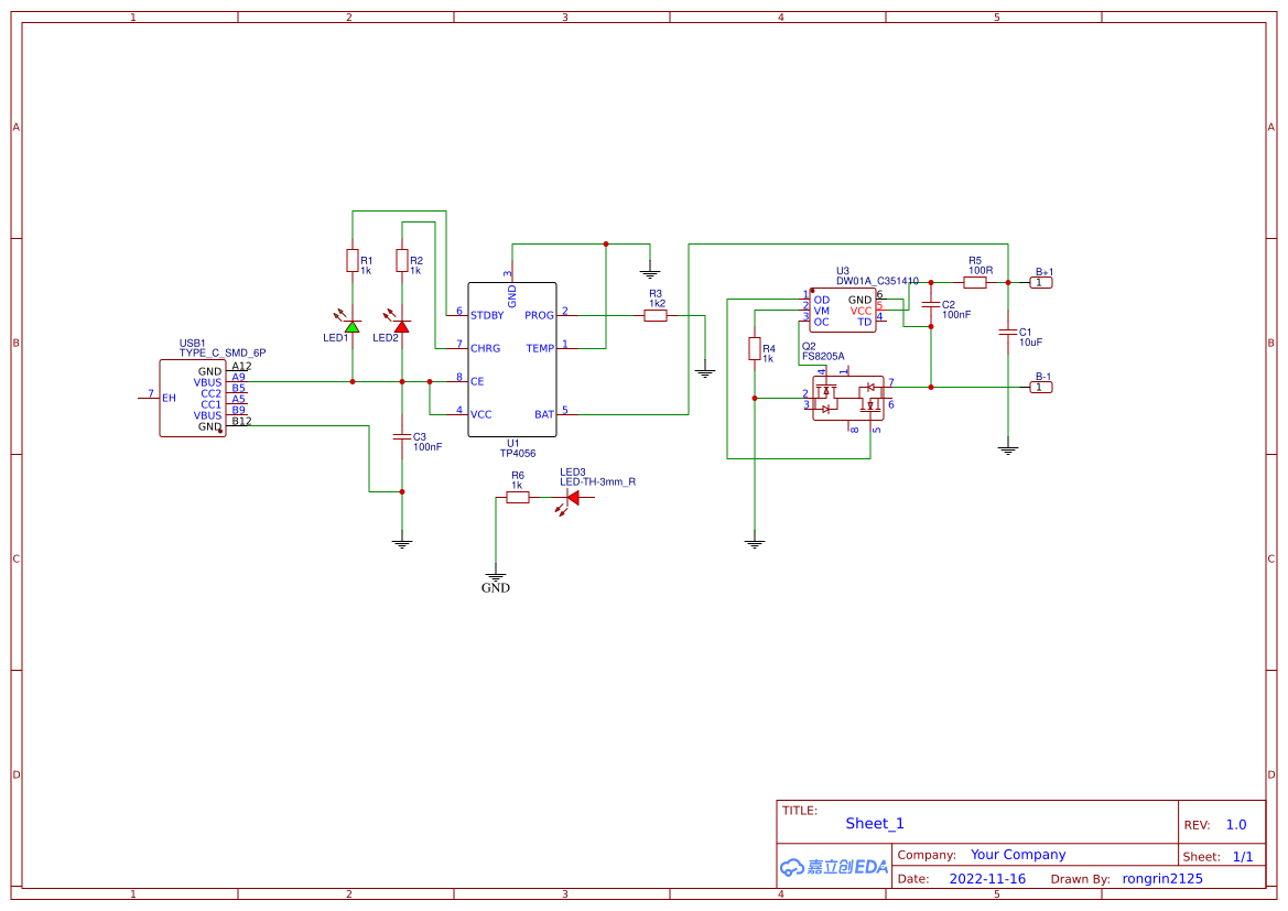 TP4056 type C - OSHWLab