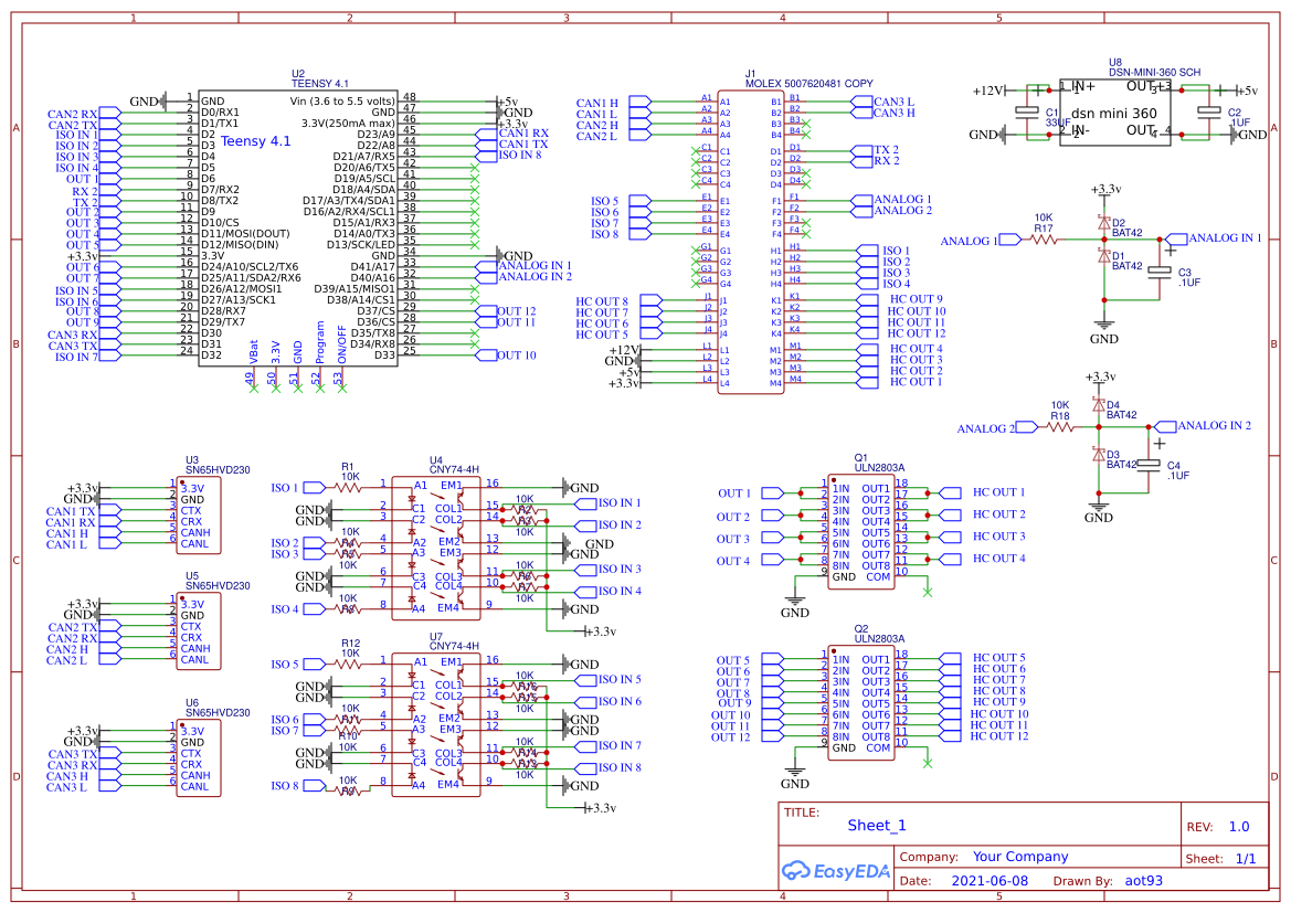 Mini-E T4 VCU V2 - OSHWLab