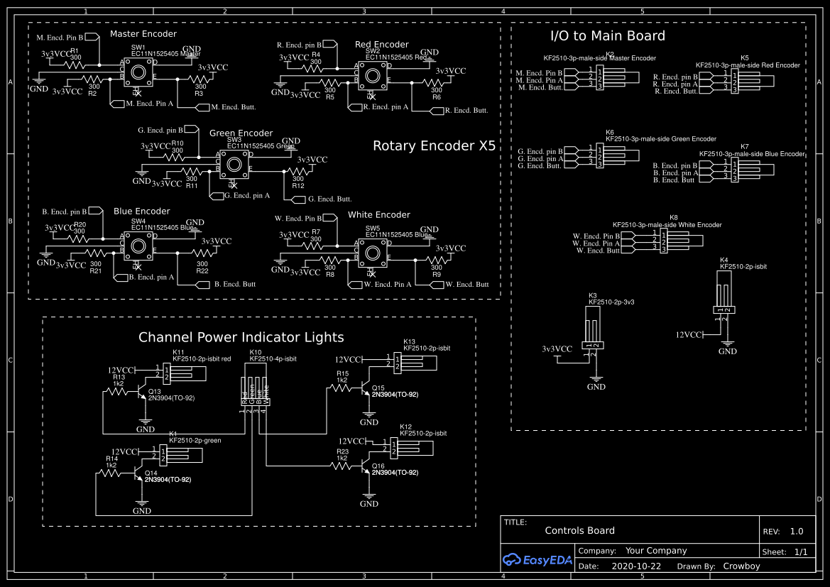 RBGWW Control Panel - EasyEDA open source hardware lab