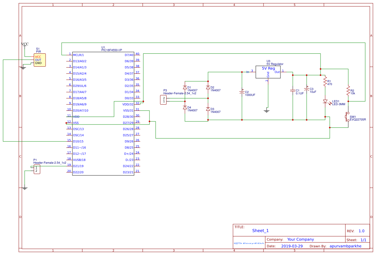 Corridor light control - OSHWLab