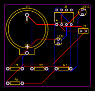 Dual LED flasher using IC 555 - EasyEDA open source hardware lab