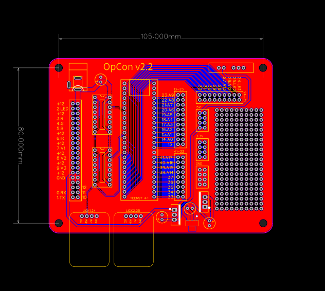 OpCon v2.2 - EasyEDA open source hardware lab