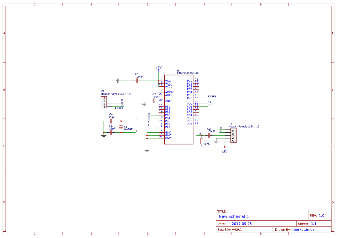 atmega328P-AU bootloader - EasyEDA open source hardware lab