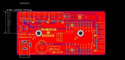 LedClock_Board-ESP32-D1-MINI - OSHWLab