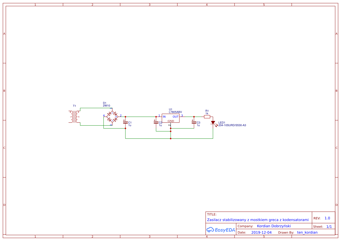 Zasilacz Stabilizowany z Mostkiem greca, schludny - Platform for ...