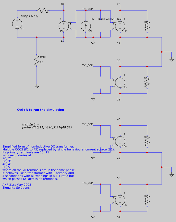 Ideal DC transformers (imported from LTspice) copy - EasyEDA open ...