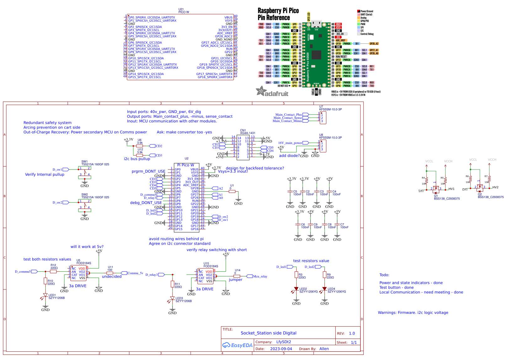 Weather resistant power socket dock for charging - EasyEDA open source hardware lab