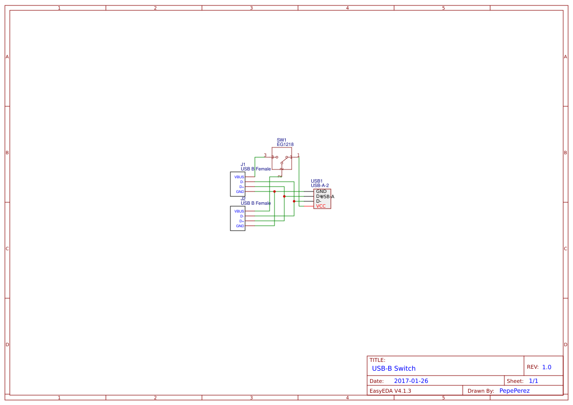 USB-B Switch - OSHWLab