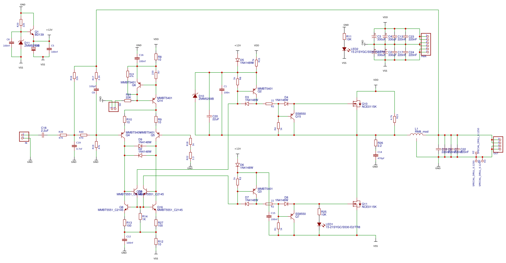 Small UCD Amplifier - OSHWLab