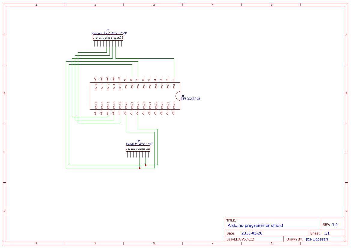 attiny programmer - EasyEDA open source hardware lab