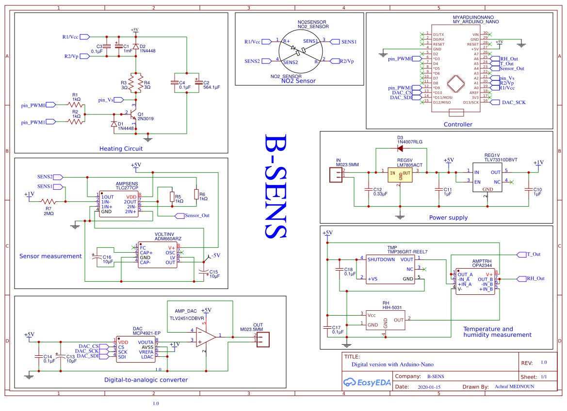 Digital Version With Arduino Nano Easyeda Open Source Hardware Lab 8534