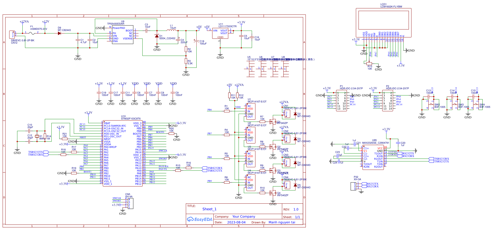 LED PWM Driver - EasyEDA open source hardware lab