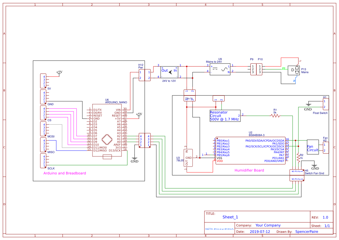 Leak Detect Fixture Hygrostat - EasyEDA open source hardware lab