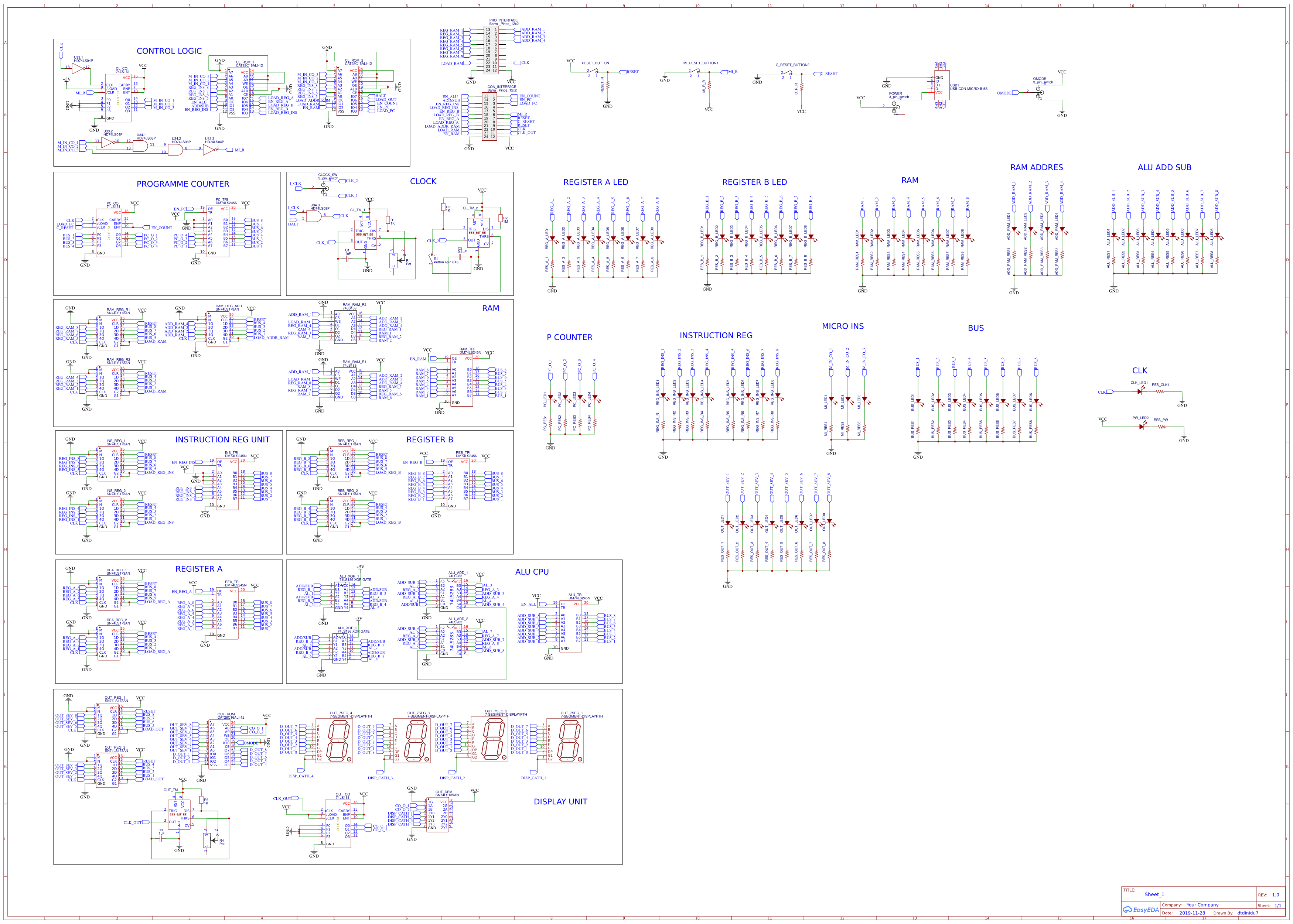 8bit_Computer - EasyEDA open source hardware lab