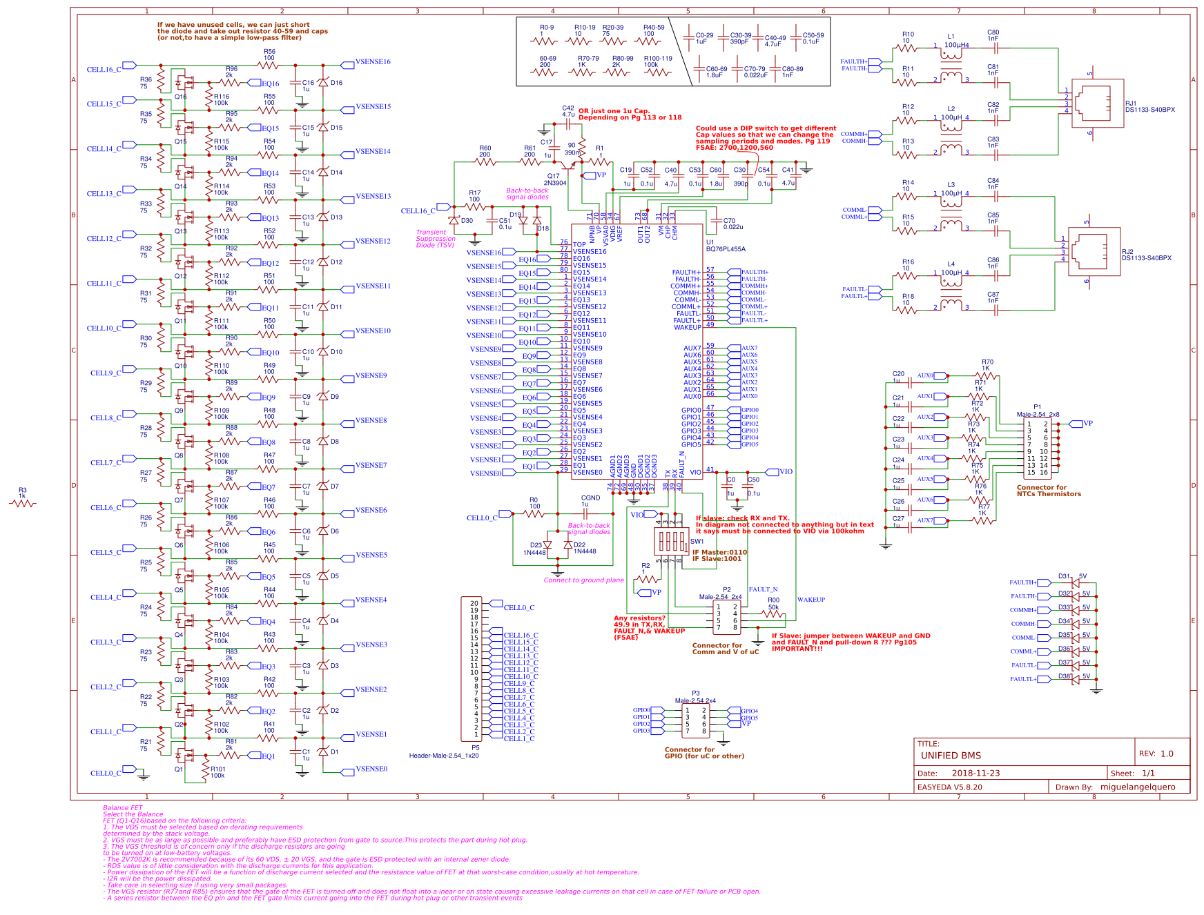 BMS V1.0 - EasyEDA open source hardware lab