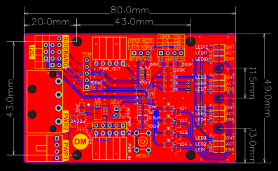SGPIO / SES Indicator Board - OSHWLab