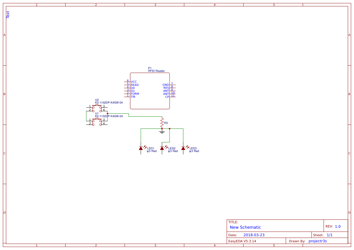 Buttons and LED - OSHWLab