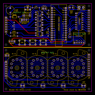 Nixie Clock - EasyEDA open source hardware lab