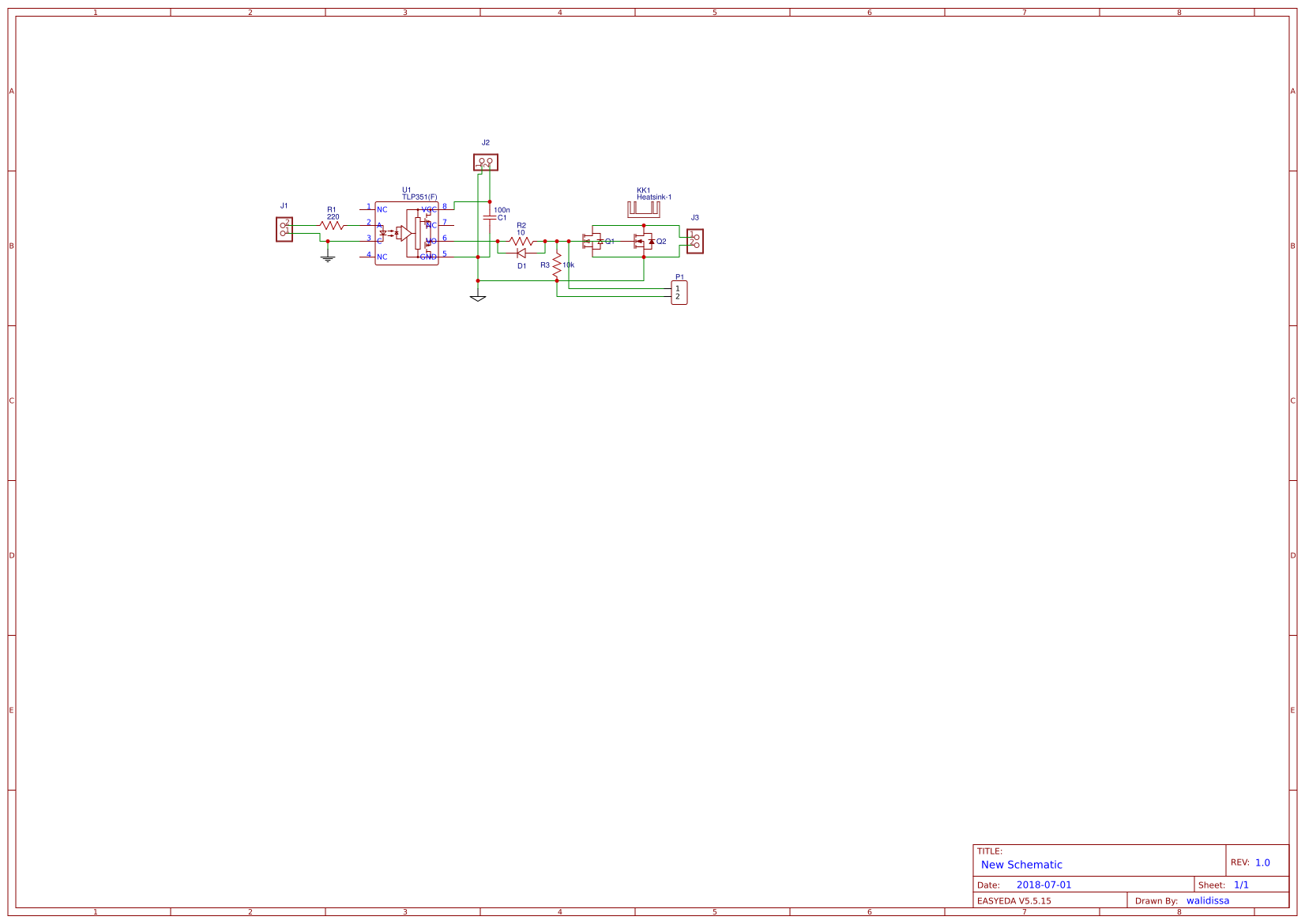 TLP250 Gate Driver - EasyEDA open source hardware lab