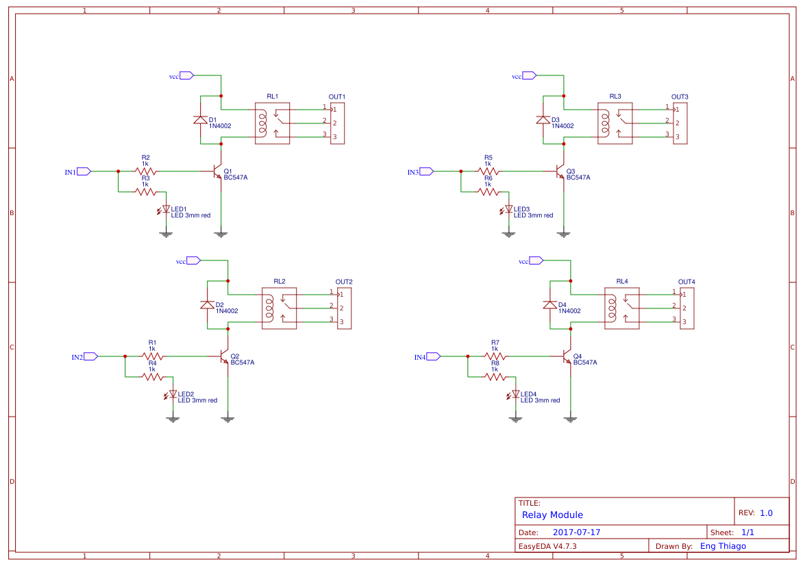 Módulo Relay - OSHWLab
