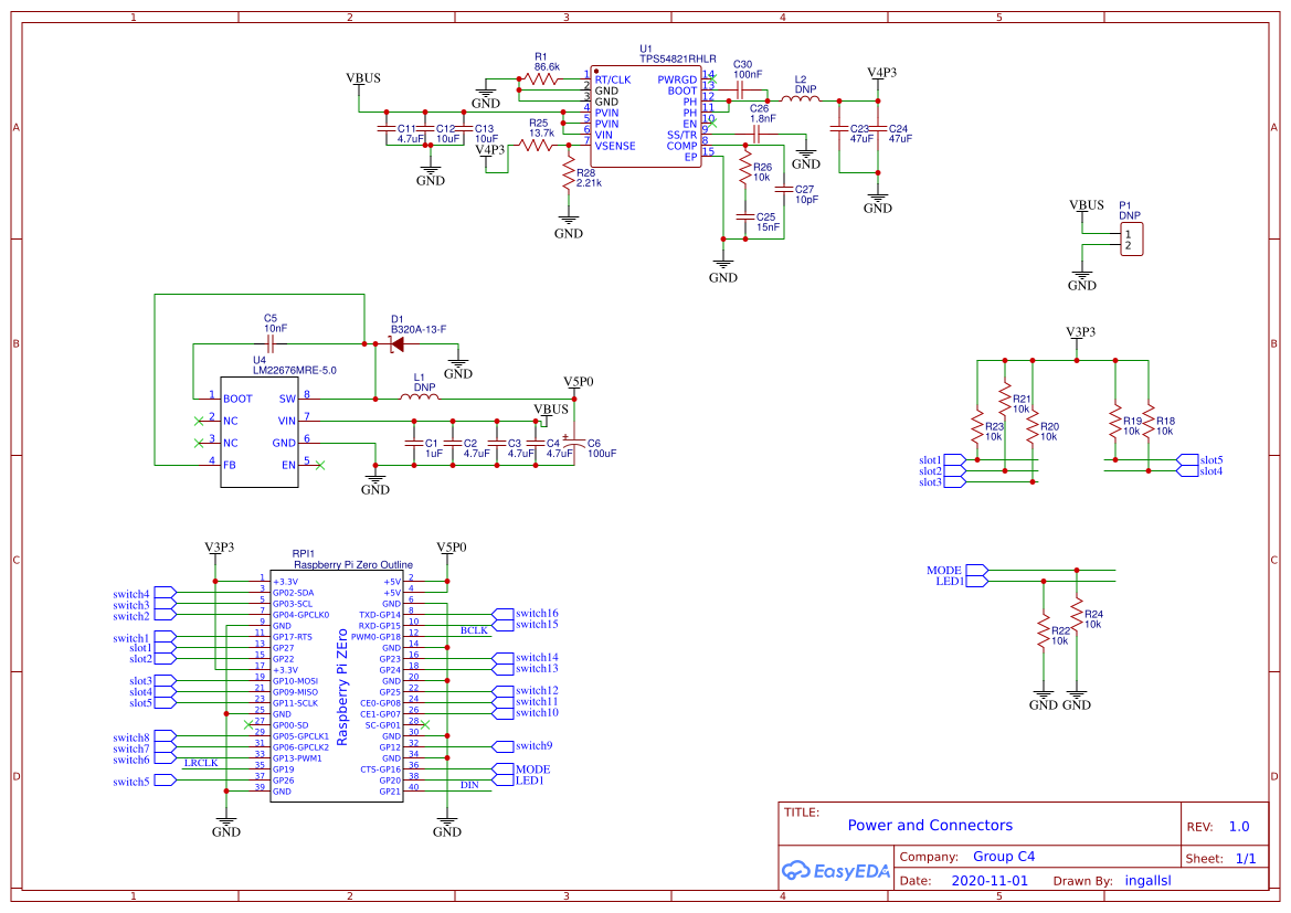TetroFeel Switch Board - EasyEDA open source hardware lab