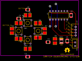 Switch debouncing system - EasyEDA open source hardware lab