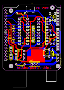 Arduino A2 flatbed plotter - OSHWLab