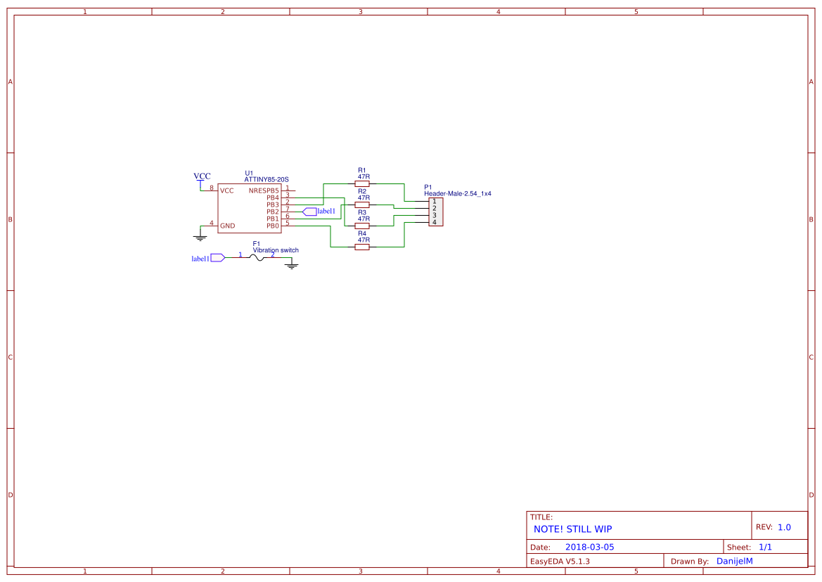 ATTiny85_LED_cube - EasyEDA open source hardware lab