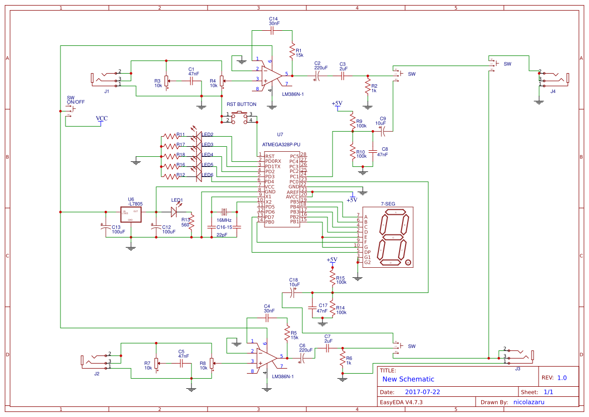 Guitar Amplifier - EasyEDA open source hardware lab