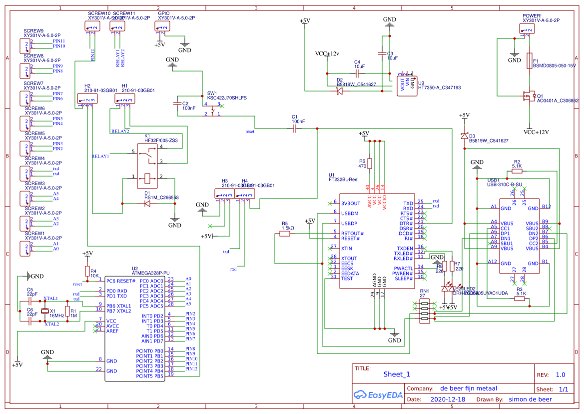 door reader - EasyEDA open source hardware lab