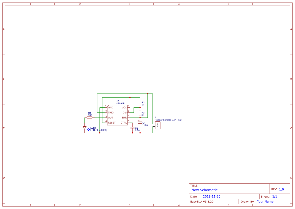 Мигалка ne555 - Platform for creating and sharing projects - OSHWLab